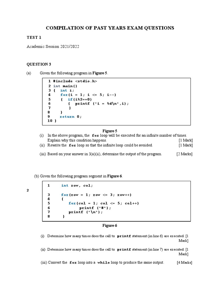 Past Year CP | PDF | Pointer (Computer Programming) | Information Technology