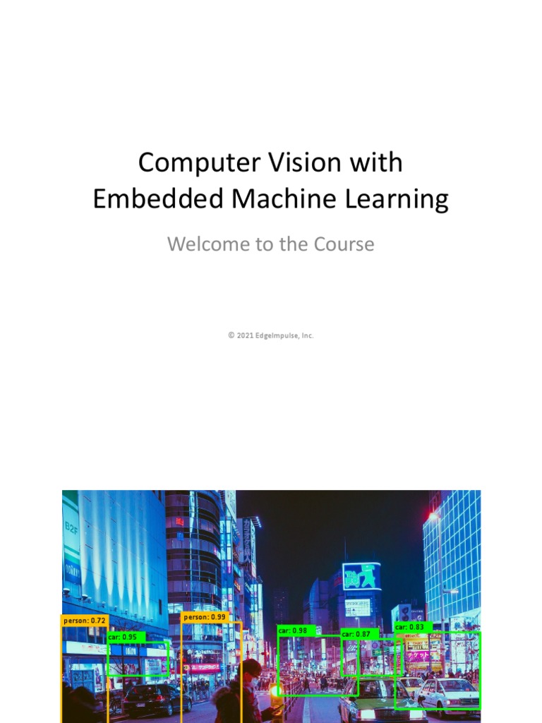 Computer Vision With Embedded Machine Learning Embedded Machine ...