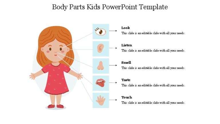 79250-Body Parts Kids PowerPoint Template | PDF