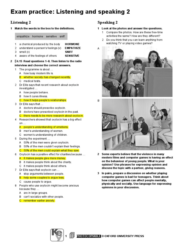 Garc A Jim Nez Antonio - Exam - Practice - Listening - and - Speaking ...