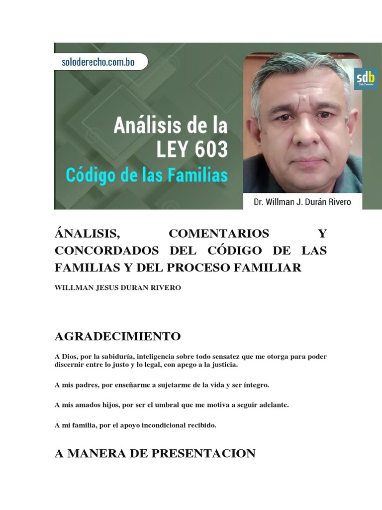 Ley 603 Comentado y Anotado | Descargar gratis PDF | Justicia | Crimen y violencia