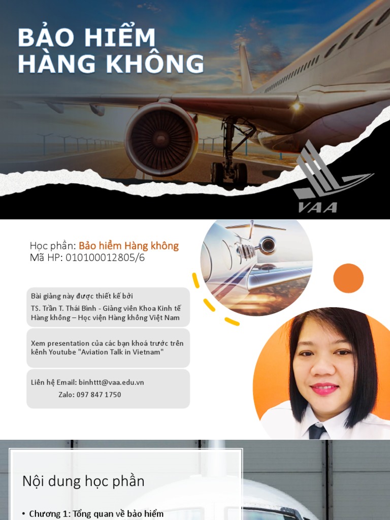 Bảo Hiểm Hàng Không - Bài Giảng - TTTB - 21102021 | PDF