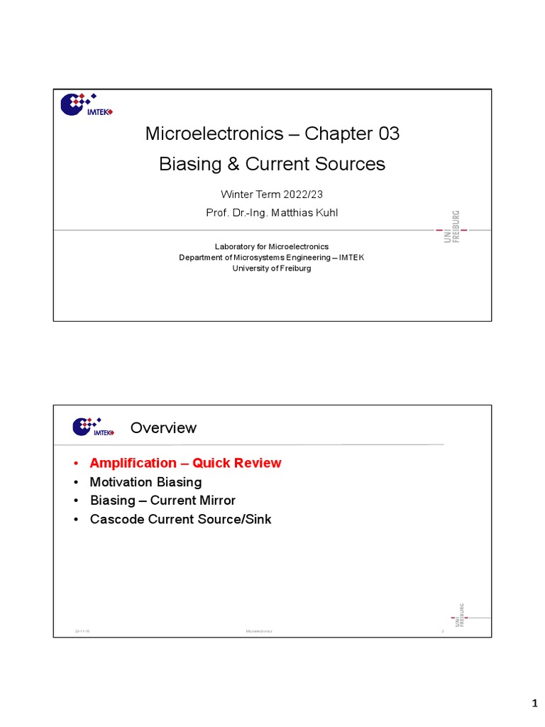 Microelectronics Chapter 03 Updated V2 | PDF | Amplifier | Electrical Components