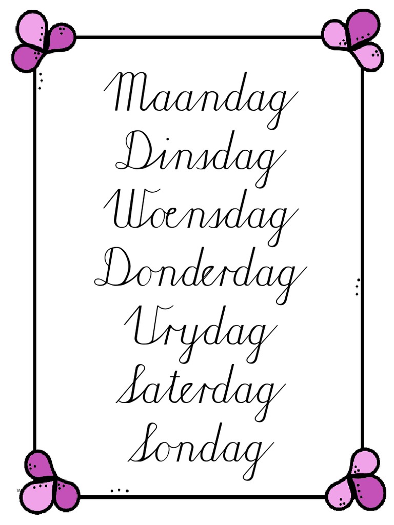 Dae-van-die-Week | PDF