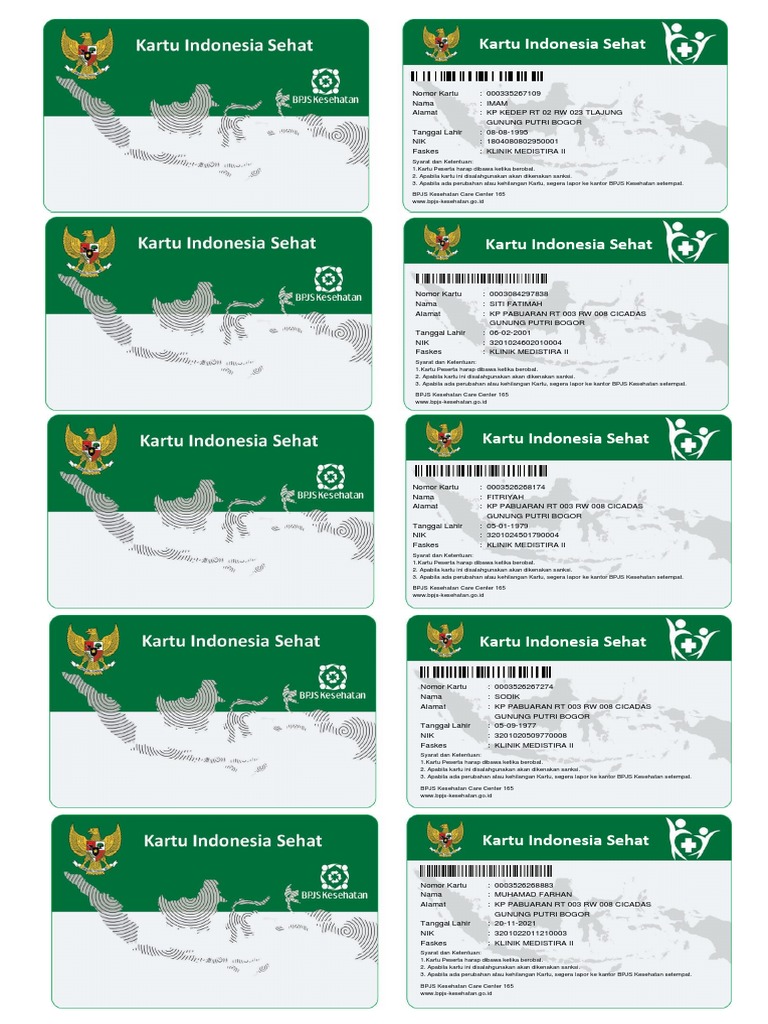 Template BPJS Kesehatan Word Andri | PDF | Pengelolaan Keuangan & Uang