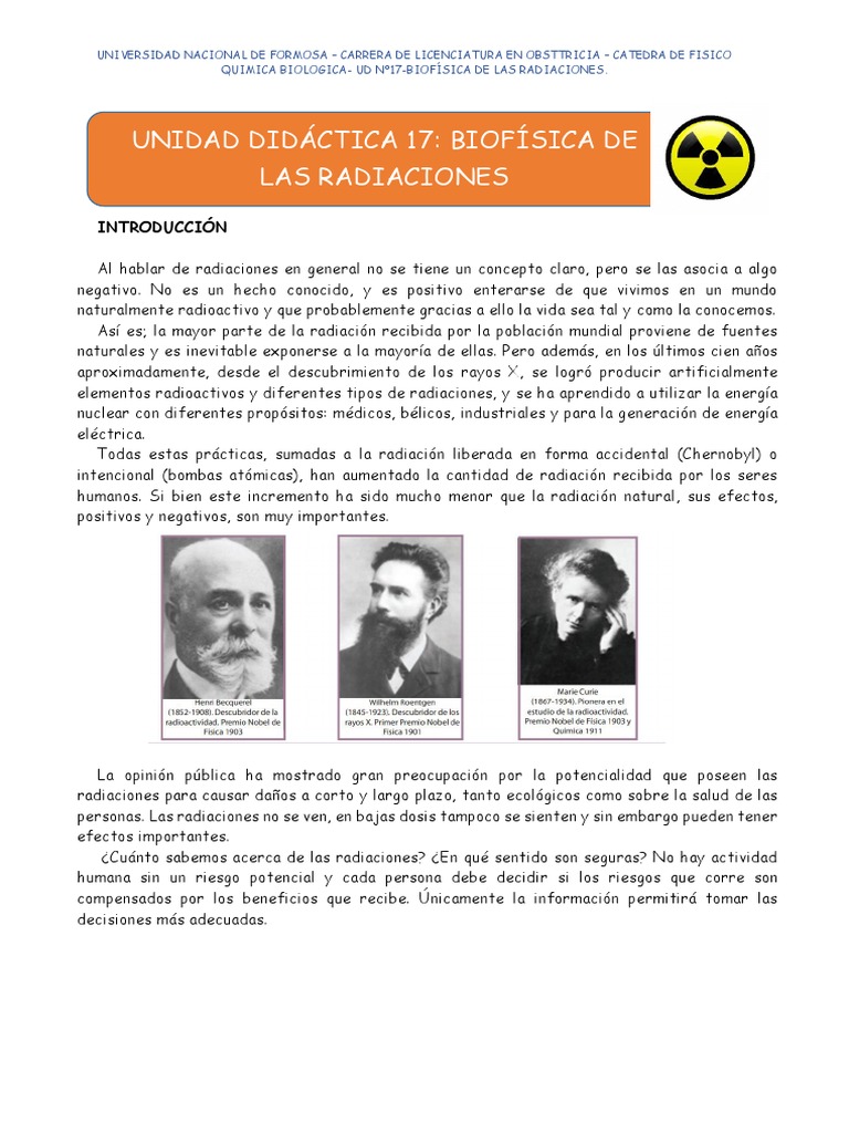 Biofisica de Las Radiaciones | PDF | Radiación electromagnética ...