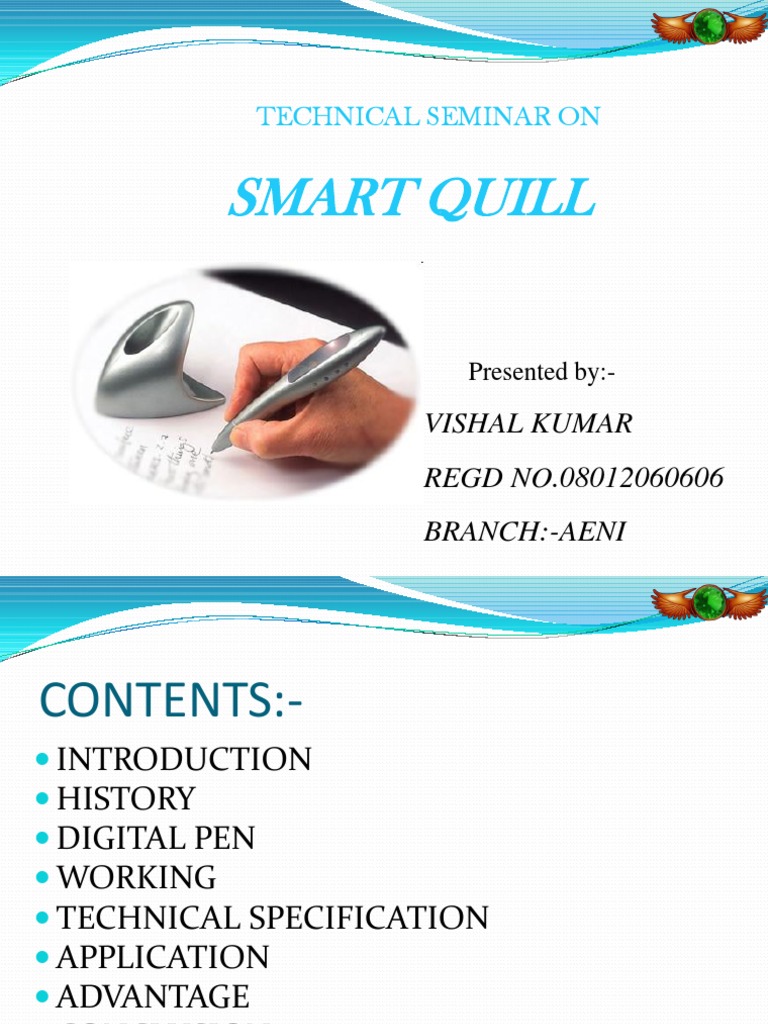 Smart Quill: The Intelligent Writing Pen | PDF