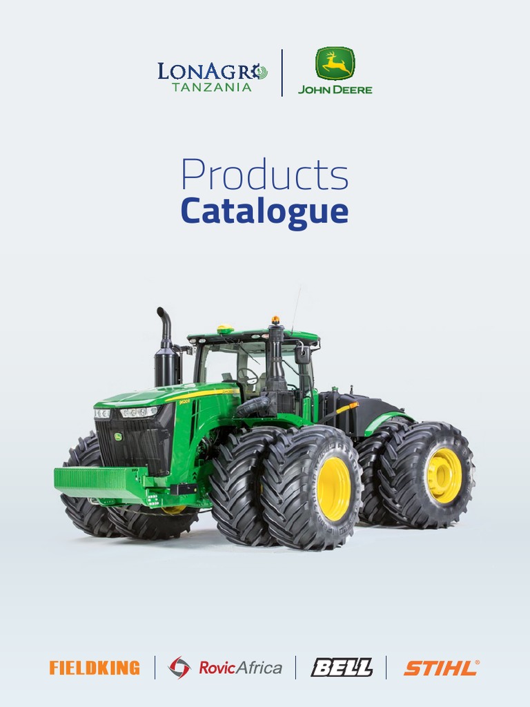 Products Catalogue Spread | PDF | Tractor | Loader (Equipment)