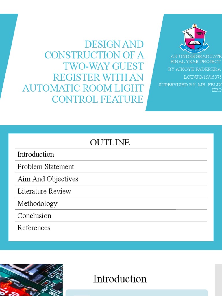 Final Year Project Presentation Pdf Microcontroller Sensor