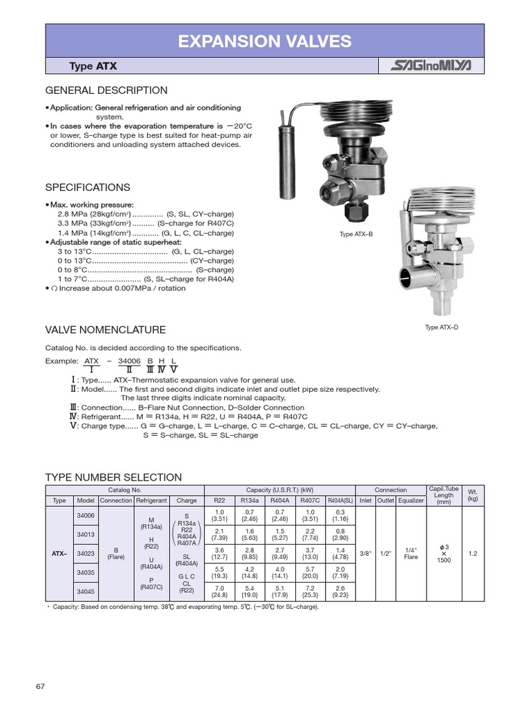 Expansion Valves: General Description | PDF | Tools | Mechanical Engineering