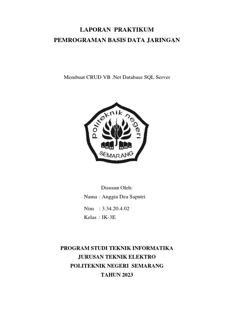 Membuat CRUD VBNET | PDF Membuat CRUD VBNET | PDF