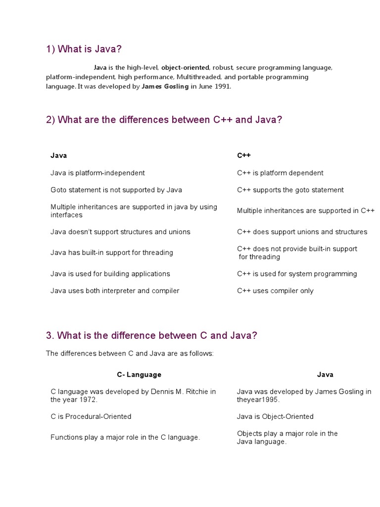 Interview Questions | PDF | Constructor (Object Oriented Programming) | Programming