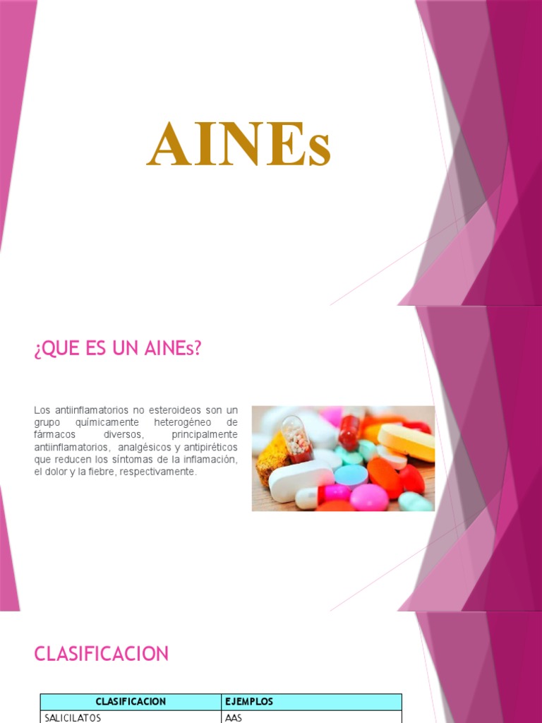 Mecanismos y Ejemplos de AINEs | PDF | Droga anti-inflamatoria libre de ...