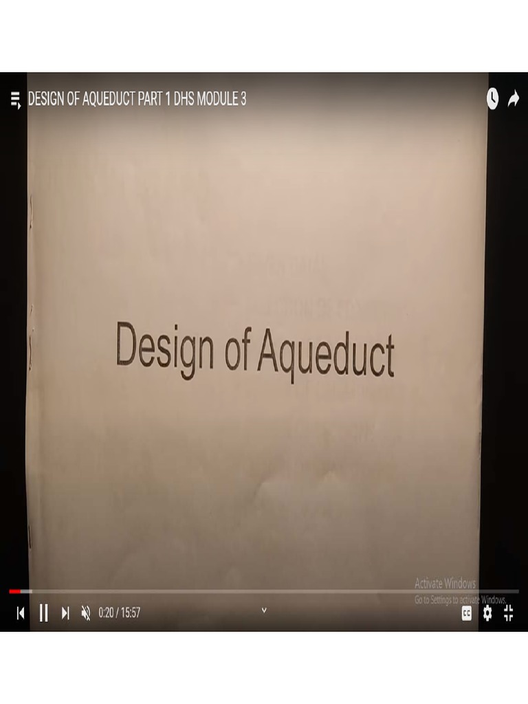 D01 DESIGN OF AQUEDUCT DESIGN | PDF