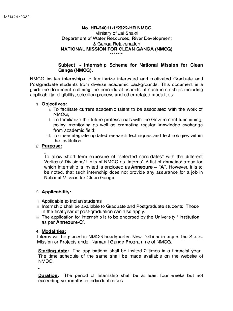 50 - Internship Scheme | PDF | Postgraduate Education | Agriculture