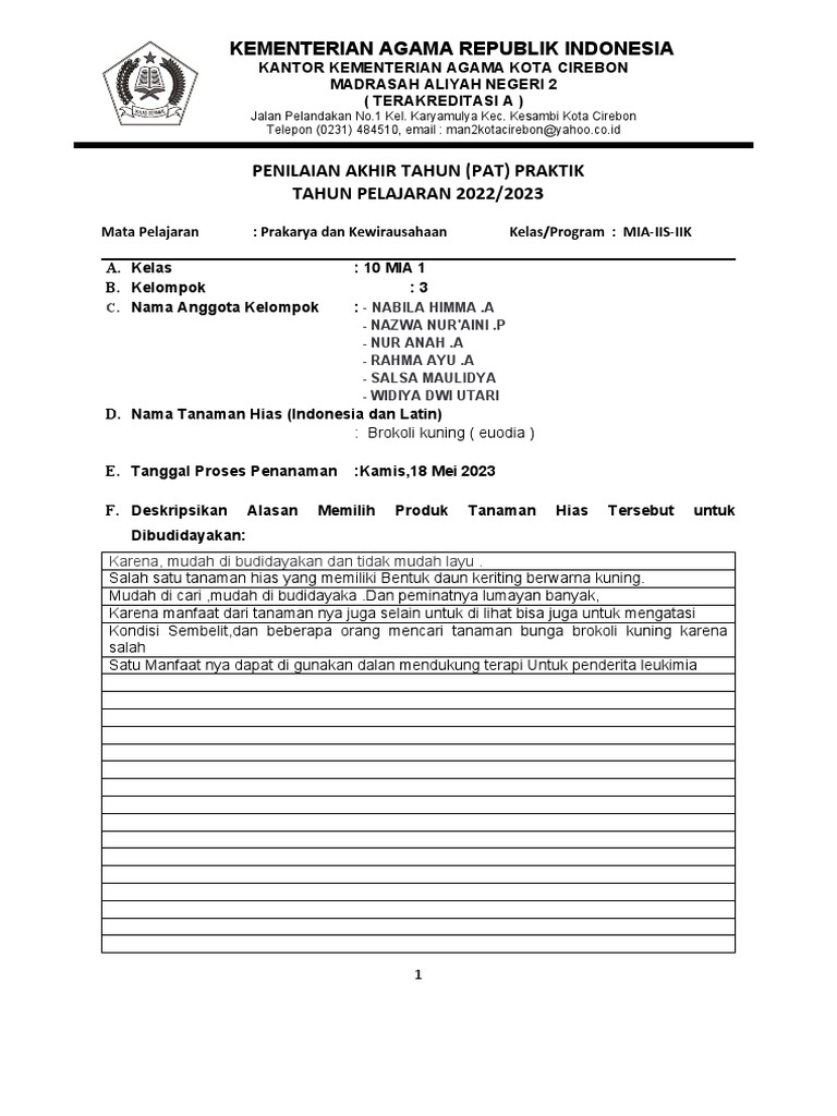 LKPD Pkwu Kelompok 3 | PDF