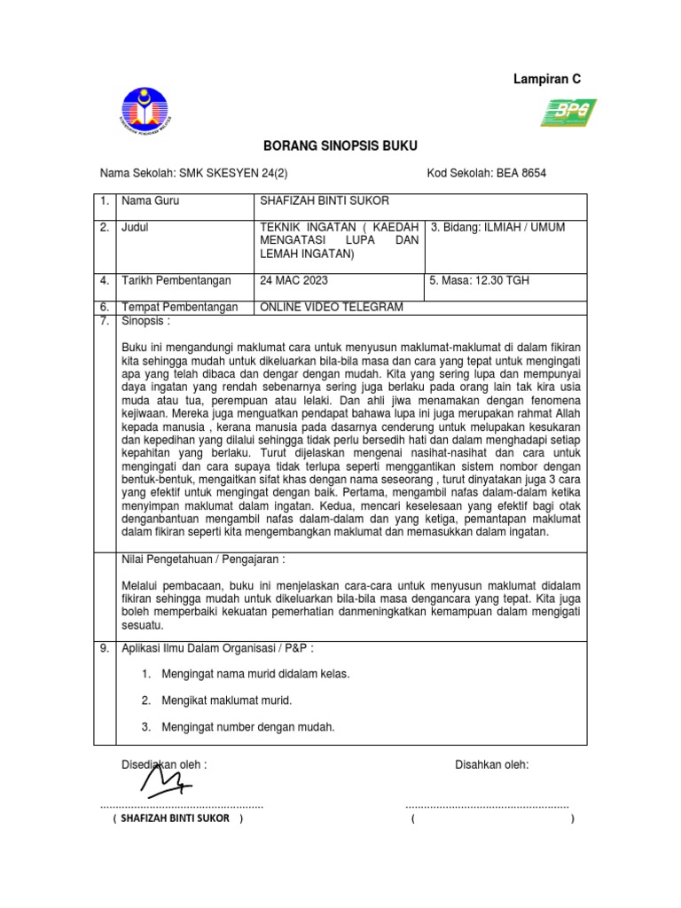 Teknik Ingatan 2023 | PDF