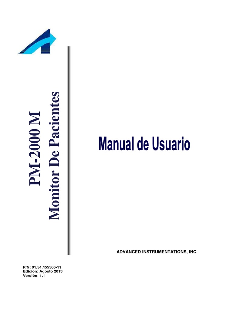 Manual de Usuario Advanced PM-2000M - ES | PDF | Electrocardiografia ...