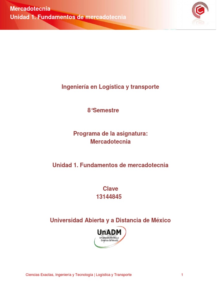 Fundamentos de Mercadotecnia en Logística | PDF | Marketing | Logística