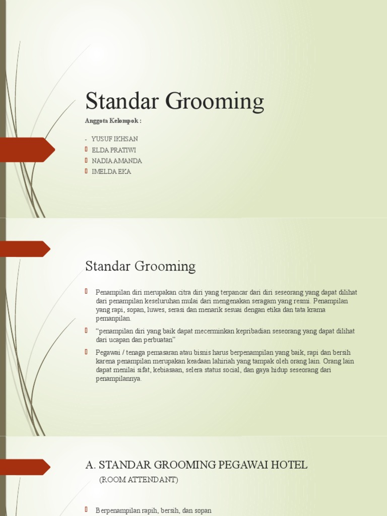 Contoh Standar Grooming | PDF