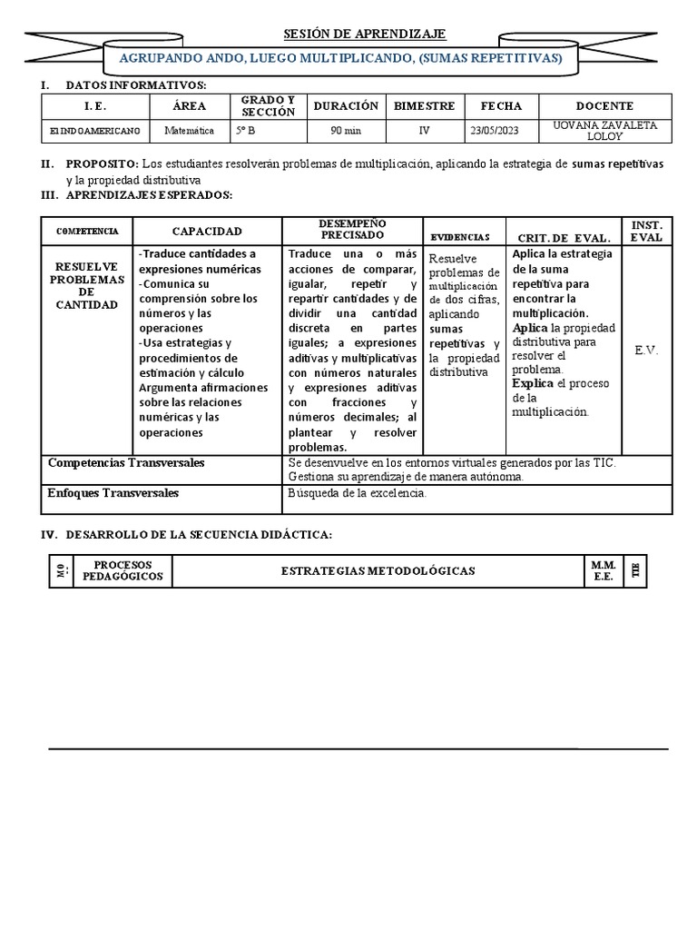 Agrupando Ando, Luego Mulyiplicando | PDF | Multiplicación | Notación Matemática