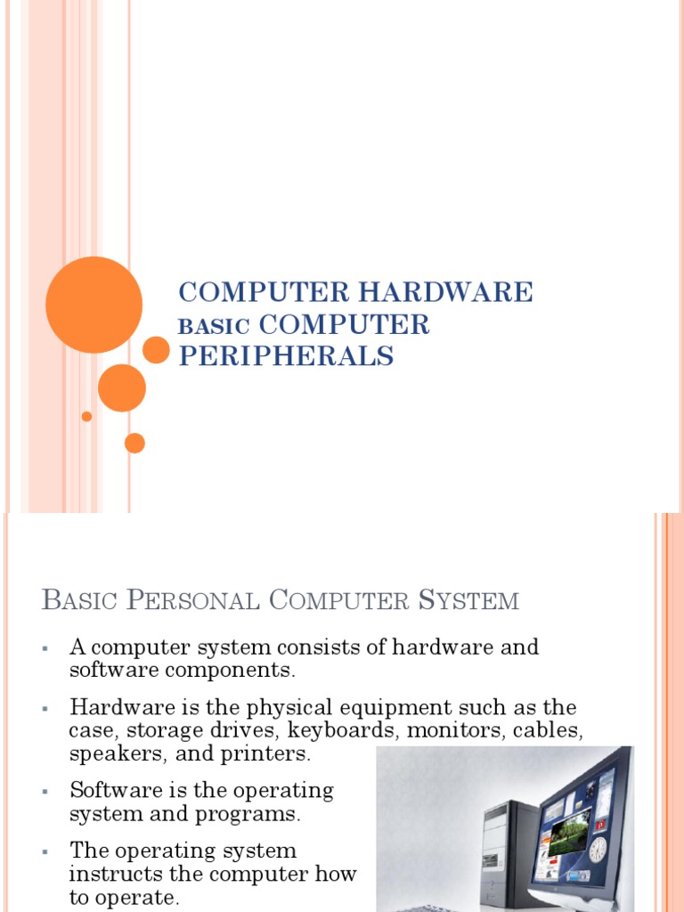 Basic Computer Peripherals | Download Free PDF | Power Supply | Central ...