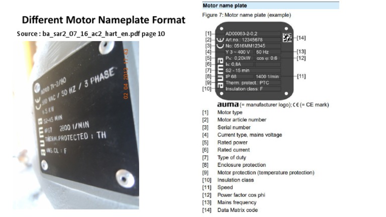 Different actuator Nameplate format | PDF