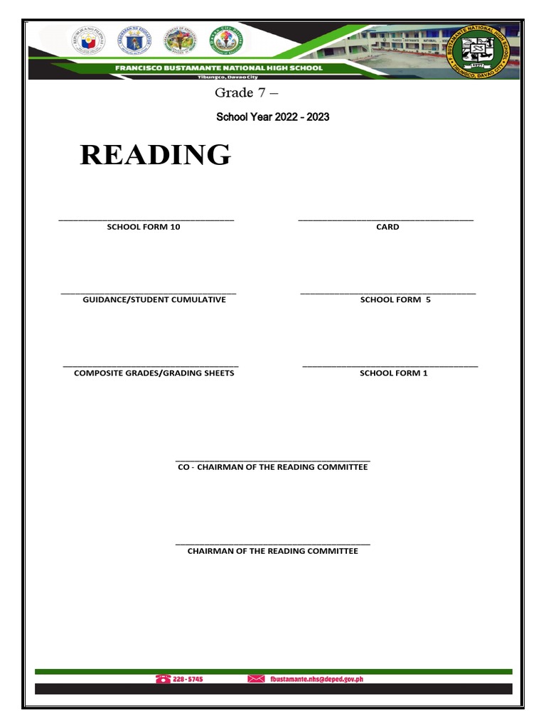 Reading Committee | PDF