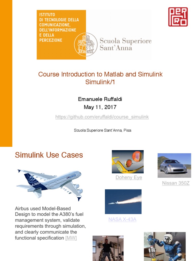Simulink Presentation 2017 | PDF | Matlab | Simulation