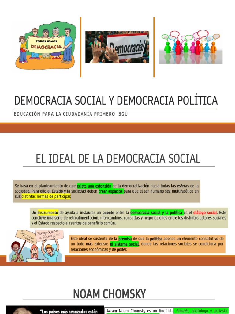 Democracia Social y Política: Un Análisis | PDF | Democracia ...