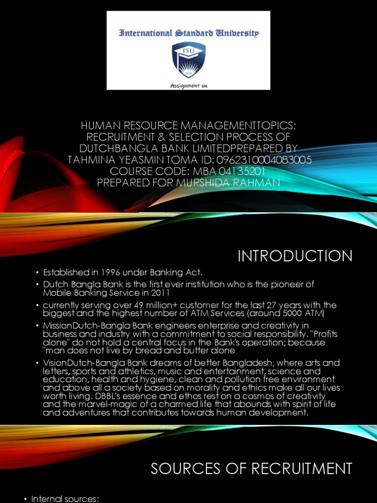 Presentation Toma HR | PDF | Recruitment | Human Resources