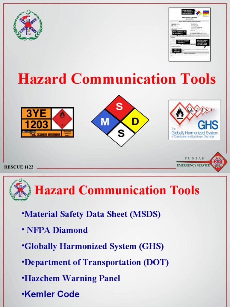 Hazcom Tools Pdf Occupational Safety And Health Labor Relations