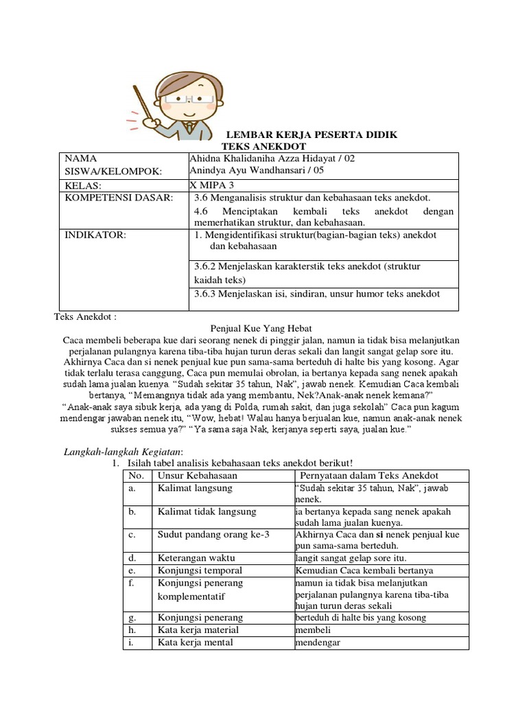 LKPD Anekdot Final | PDF