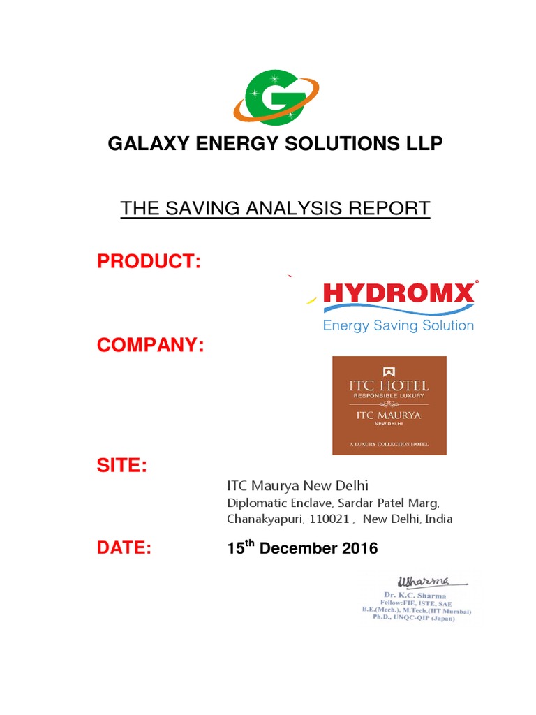 ITC Maurya | PDF | Efficient Energy Use | Energy Conservation