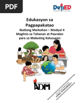 ESP 1 QUARTER 3 WEEK 4 Pagsunod Sa Utos NG Magulang at Nakakatanda | PDF