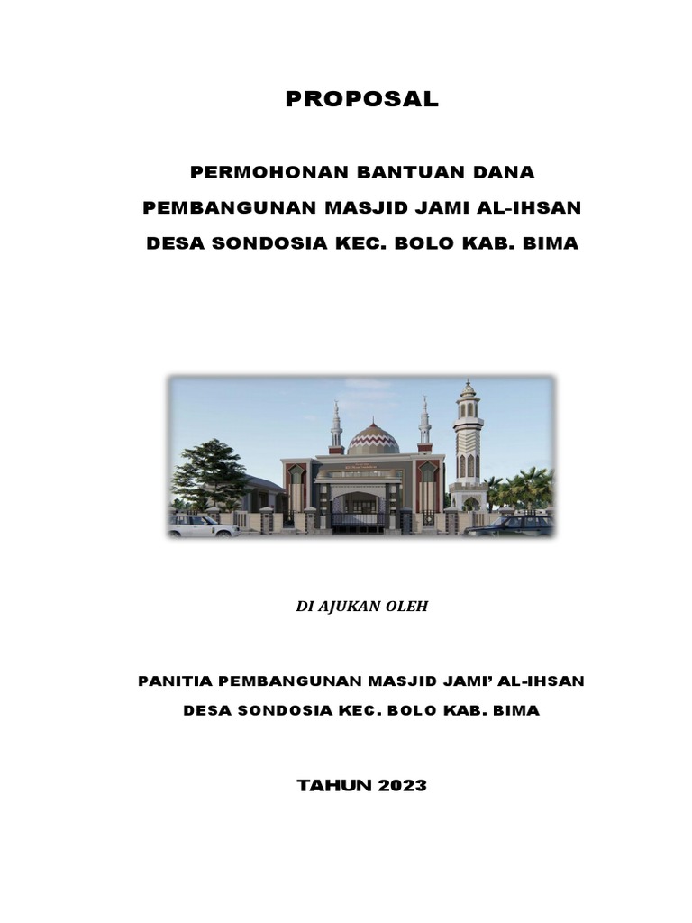 Proposal Masjid | PDF