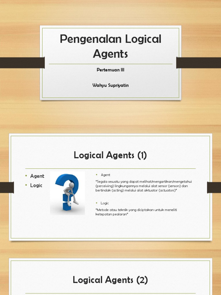 Pengenalan Logical Agents | PDF