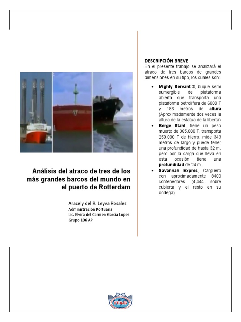 Puerto Rotterdam | PDF | Buques | Remolcador