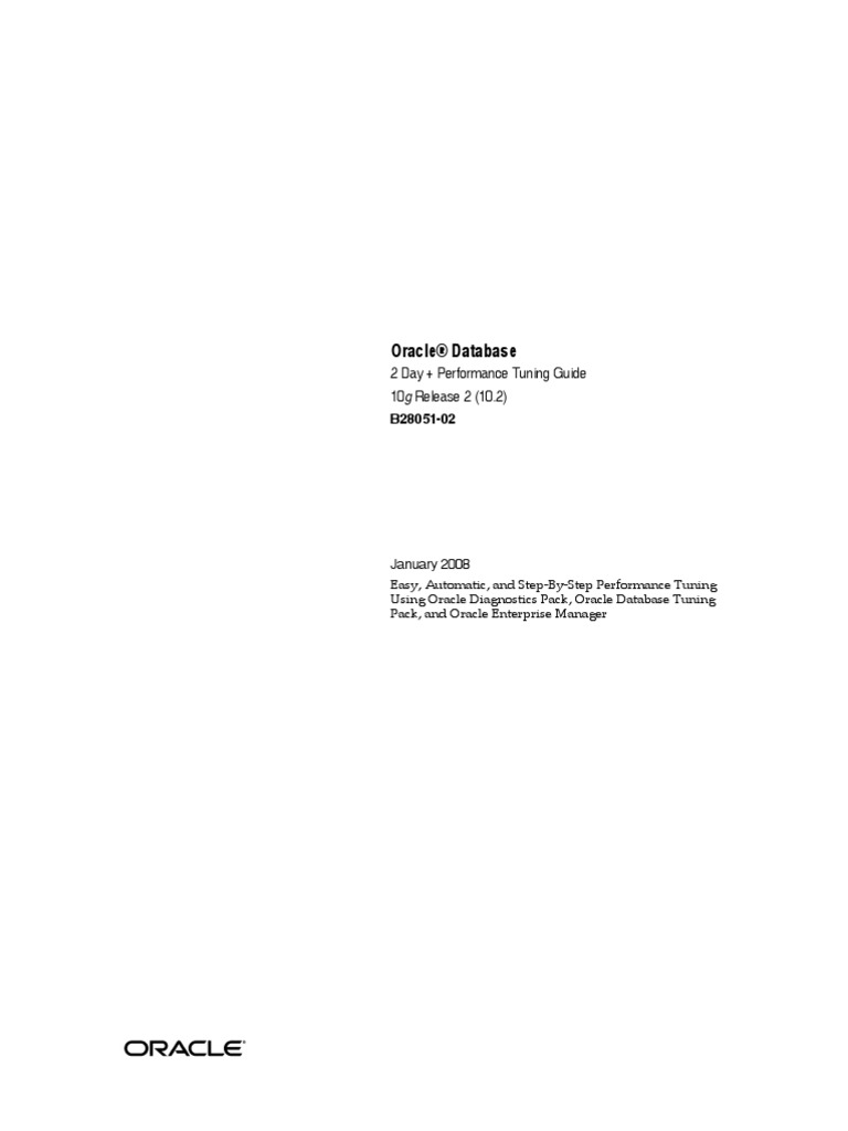 10g Performance Tuning Using OEM | PDF