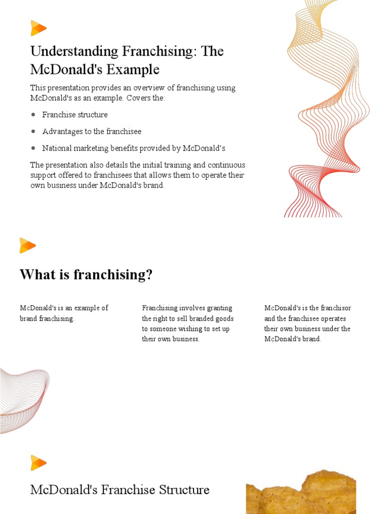 Understanding Franchising - The McDonald's Example | PDF | Franchising ...