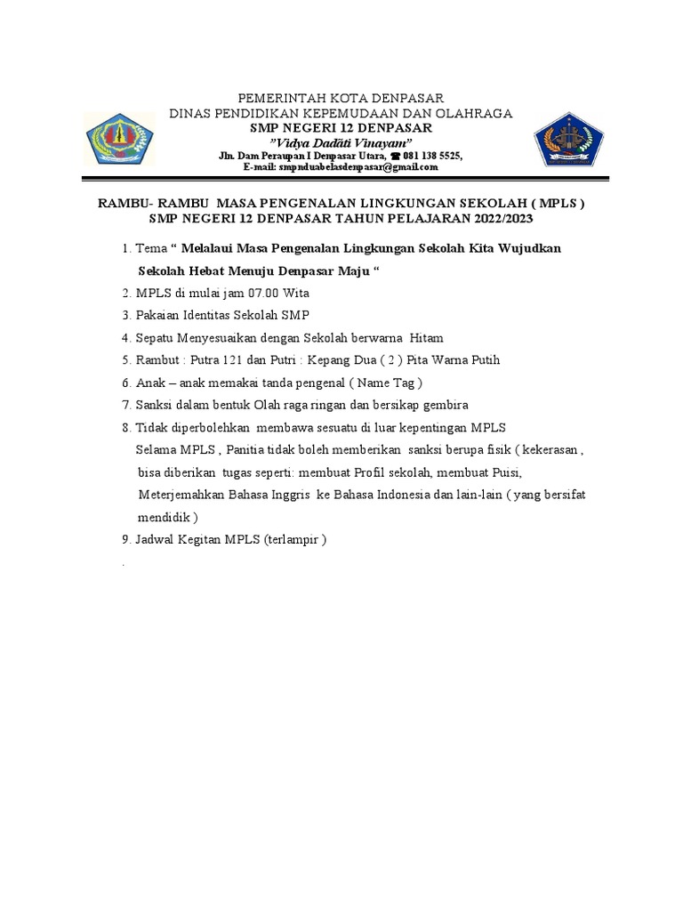 Rambu-Rambu MPLS 2022 | PDF