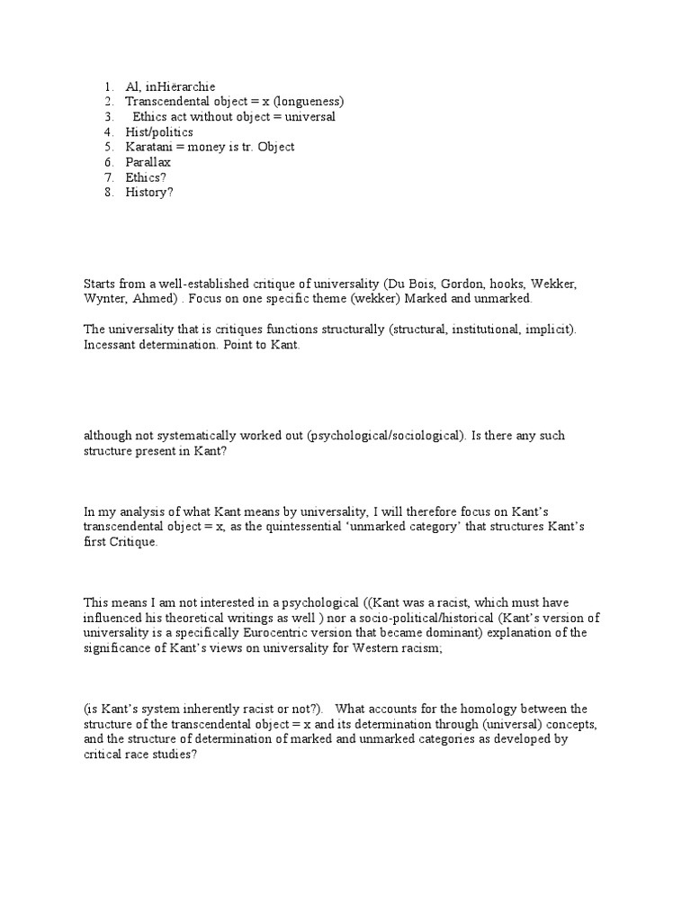 Abstract | PDF | Immanuel Kant | Concept