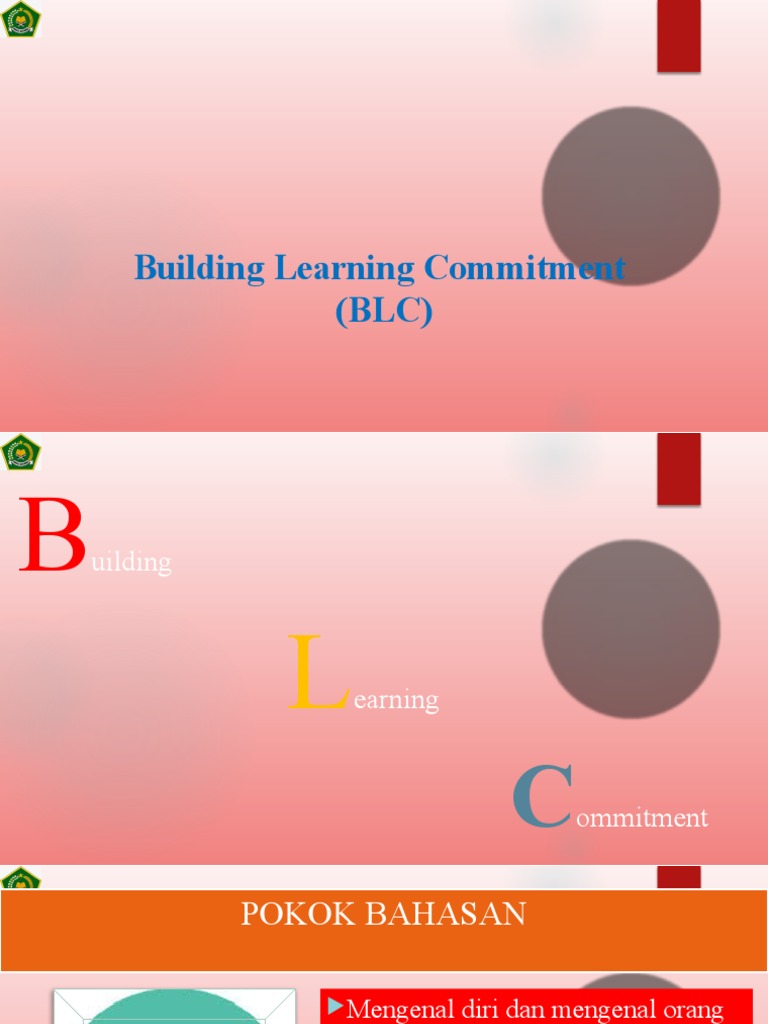 Building Learning Commitment (BLC) | PDF