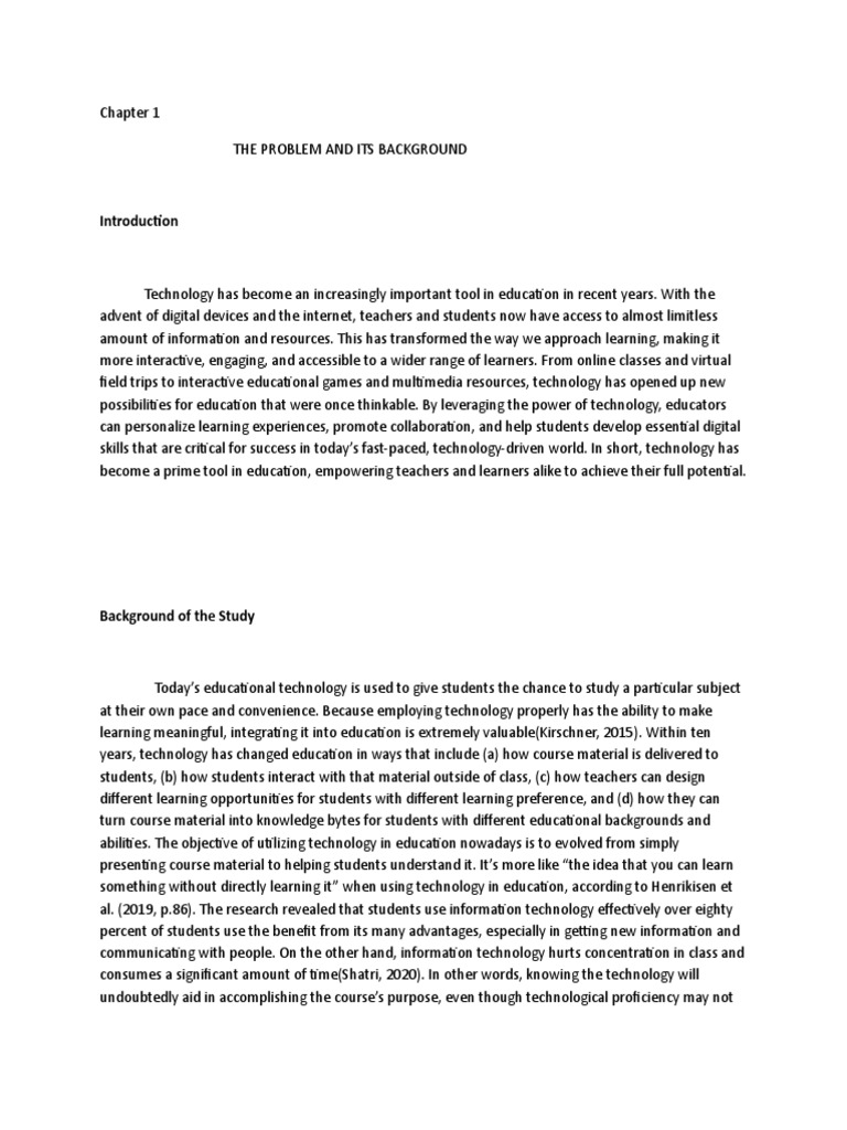 Chapter 1 | PDF | Educational Technology | Learning