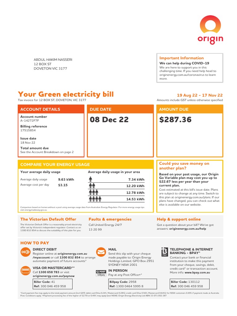Origin Statement 2022-11-17 | Download Free PDF | Financial Services ...