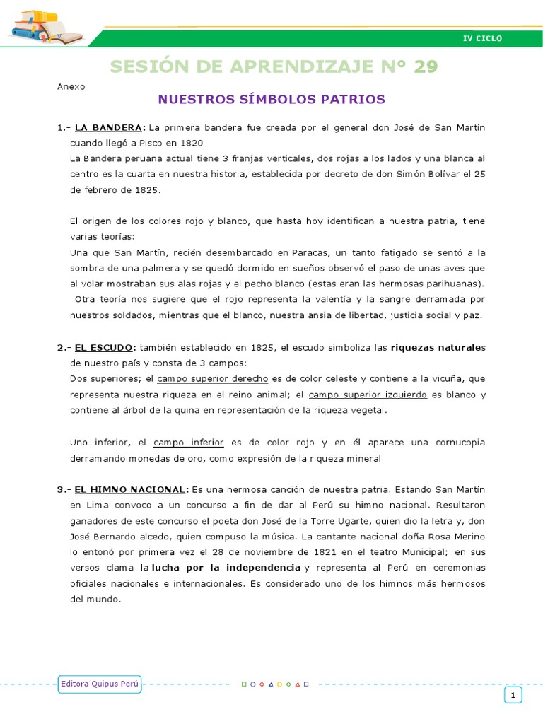 Anexo de Sesiones de Aprendizaje - EDA V Semana 4 - Editora Quipus Perú | PDF | Tierra
