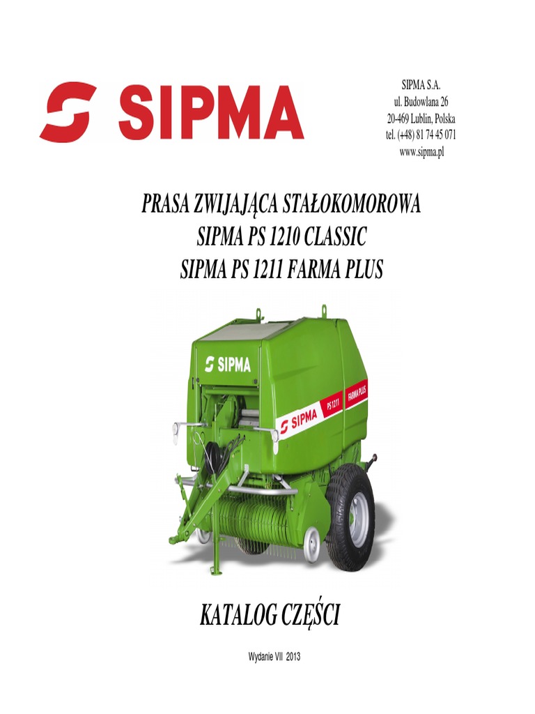 Katalog CZ Ci Ps 1210 Classic Ps 1211 Farma Plus Wydanie Vii 2013 | PDF