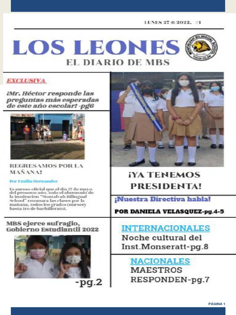 Periódico Escolar | PDF