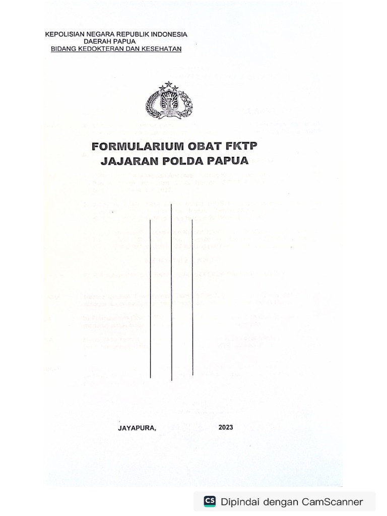 Formularium Obat FKTP Polda Papua | PDF