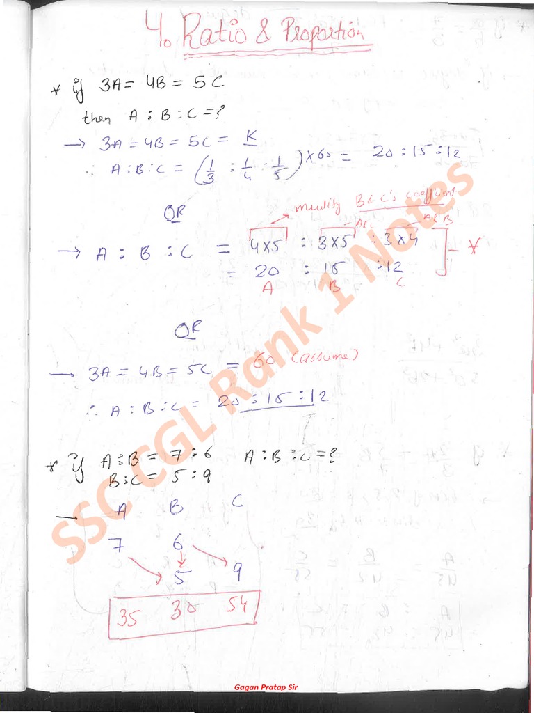 Ratio Notes | PDF